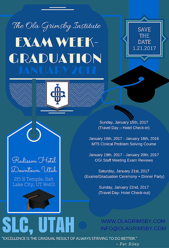 2017 EXAMS/GRADUATION CEREMONY - The Ola Grimsby Institute